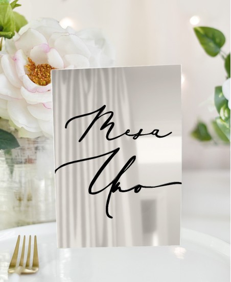 Calligraphy Table Numbers | Marmarina
