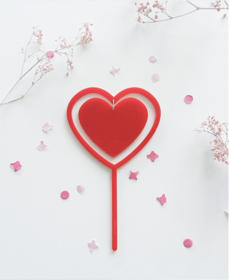 Cake Topper Corazón Colgante | Marmarina