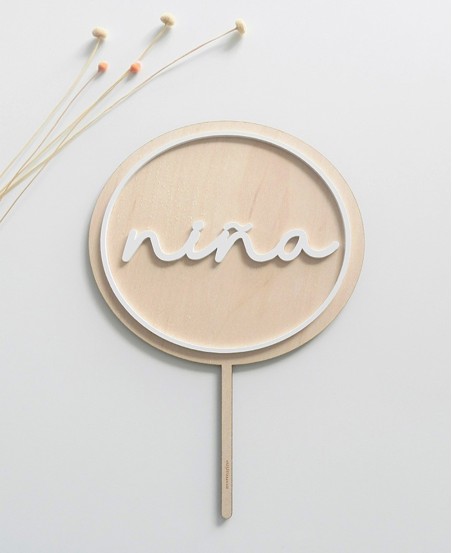 Cake Topper Niña Revelación Género |Marmarina