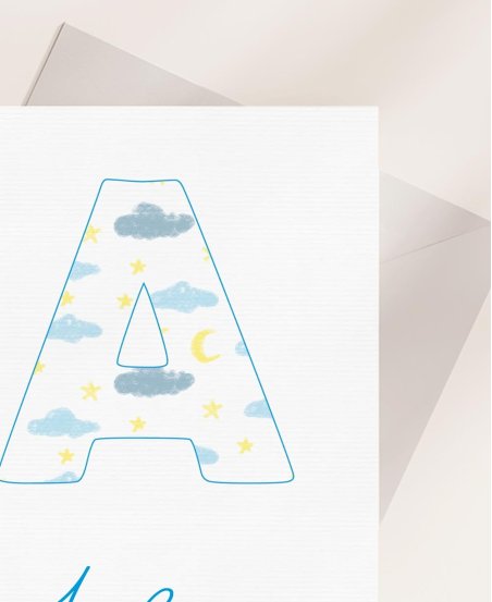 Invitación de Comunión Inicial Nubes | Marmarina