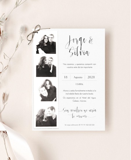 Wedding Invitation Photo Booth | Ideal for nostalgic people